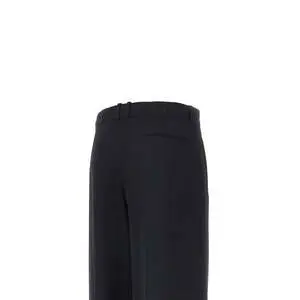 THE ROW Dender Wool Gabardine Wide Leg Pants
