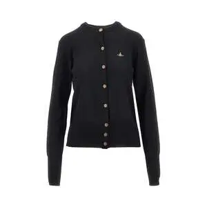 VIVIENNE WESTWOOD Bea Cotton Cardigan - Black