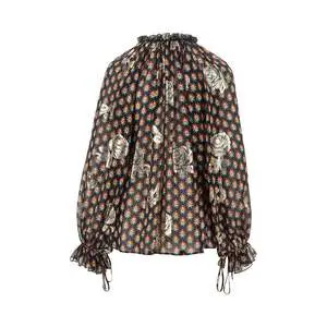 Etro Fil Coupé Roses Silk Blouse - Multicolor