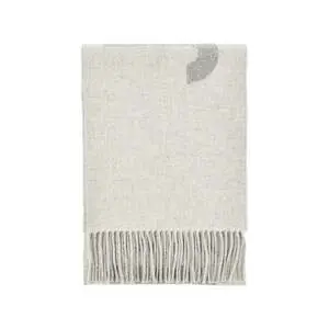 Jacquemus Jacquard Logo Wool Scarf - Grey