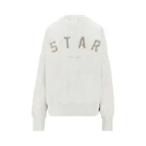 GOLDEN GOOSE Embellished Logo Oversized Sweatshirt