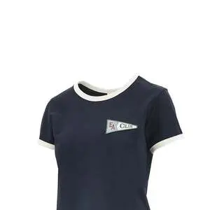 Emporio Armani Cotton Jersey T-shirt With Ea Club Patch