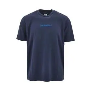 C.P. COMPANY Logo Embroidery T-hirt - Blue