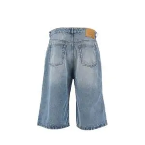 Ami Wide Leg Denim Shorts