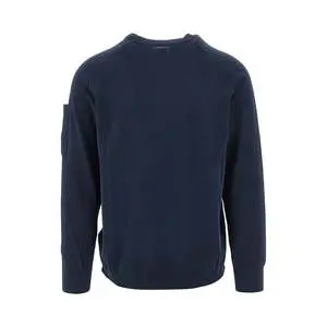 C.P. COMPANY Cotton Crepe Crewneck Sweater