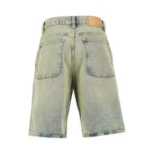 SUNFLOWER Super Wide Leg Denim Bermuda Shorts