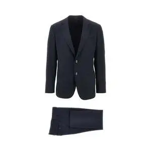Giorgio Armani Soho' Virgin Wool Tailored Suit - Blue