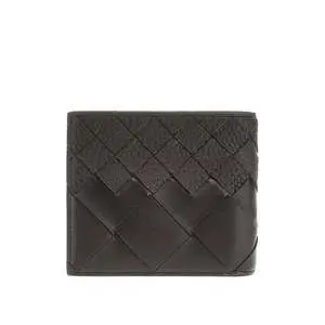 Bottega Veneta Intrecciato' Leather Bi-fold Wallet - Brown