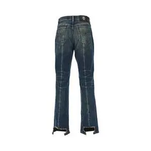 Versace Straight Leg Distressed Jeans