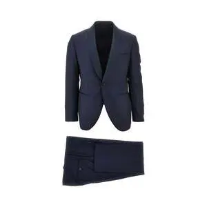 LUIGI BIANCHI Wool Suit With Satin Details