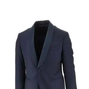 LUIGI BIANCHI Wool Suit With Satin Details