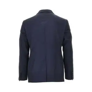 LUIGI BIANCHI Wool Suit With Satin Details
