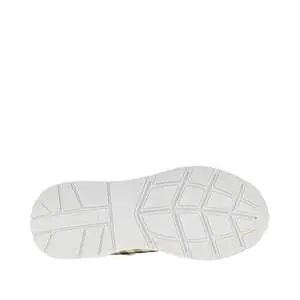 Burberry Checked Fabric And Leather Sneakers