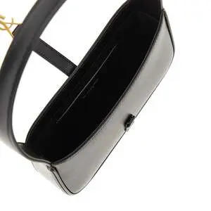 Saint Laurent Le 5 À 7 Leather Mini Bag - Black