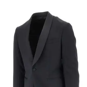 LUIGI BIANCHI Wool Suit With Satin Details