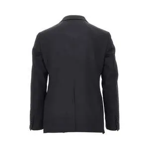 LUIGI BIANCHI Wool Suit With Satin Details