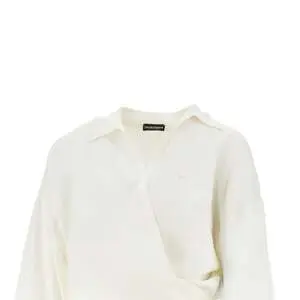Emporio Armani Viscose And Linen Wrap Shirt