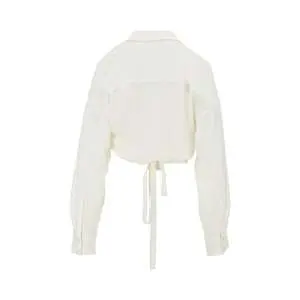 Emporio Armani Viscose And Linen Wrap Shirt