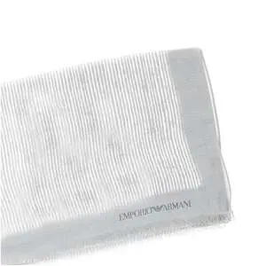 Emporio Armani Modal Scarf With Striped Motif
