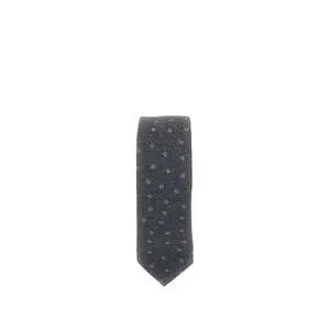 Emporio Armani Jacquard Silk Neck Tie - Blue