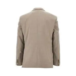 MARSEM Stretch Wool-blend Double-breasted Jacket