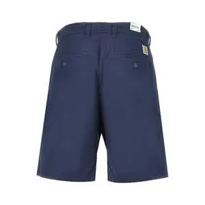 Carhartt Work In Progress Calder Cotton-blend Relaxed Fit Wide Leg Shorts - Blue