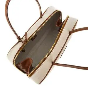 Miu Miu Canvas And Leather 'beau' Bag