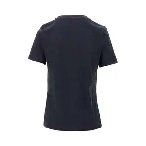 Emporio Armani Embroidered Cotton T-shirt - Blue