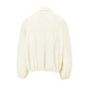 Jacquemus Embroidered Logo Windbreaker Jacket - Beige