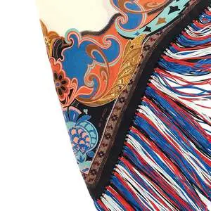 Etro Fringed Silk Scarf - Multicolor