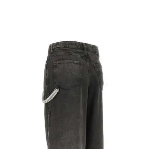 Pinko Loose Fit Jeans With Rhinestone Cord Detail