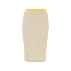 Fendi Ff Jacquard Knit Midi Skirt