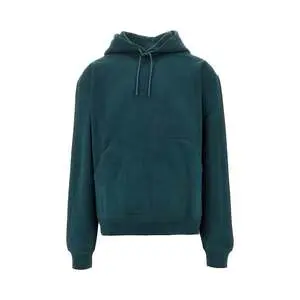 Saint Laurent Embroidered Logo Hoodie - Green