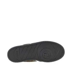 Fendi Leather And Suede Ff Motif Sneakers - Multicolor
