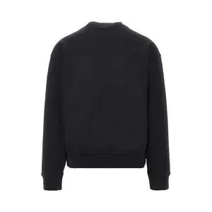 Palm Angels Neck Logo Print Sweatshirt