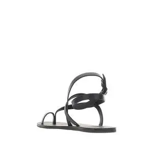 Manebí Leather Thong Sandals With Ankle Strap