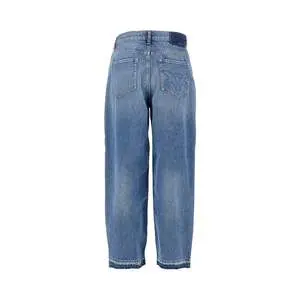 Pinko Balloon Fit Jeans With Frayed Hem