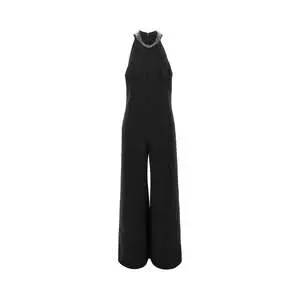 Pinko Jumpsuit With Jewel Detail - Black