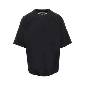 Palm Angels Neck Logo Print Overized T-hirt