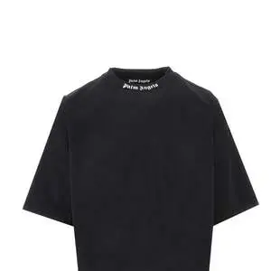Palm Angels Neck Logo Print Overized T-hirt