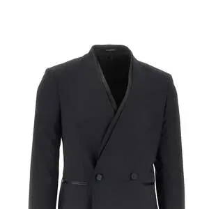 Tagliatore Collarless Double-breasted Tuxedo Jacket