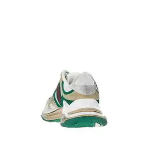 Gucci Gg Jacquard And Suede Sneakers - Multicolor