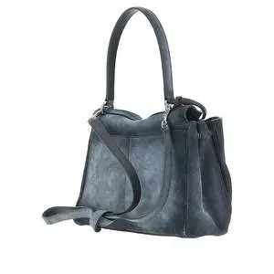 Balenciaga Small Rodeo Bag In Waxed Suede Leather - Grey