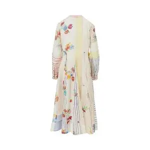 Pero Printed Cotton And Silk Midi Dress