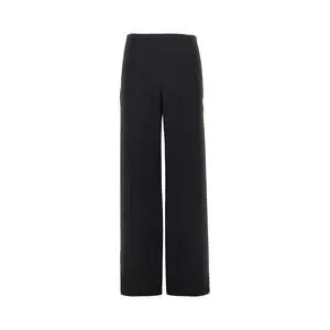 Gucci Stretch Technical Wool Wide Leg Pants - Black