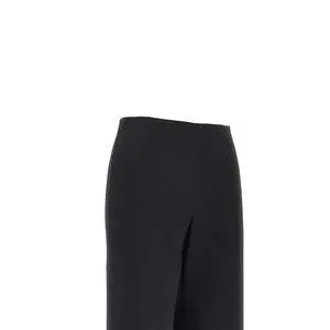 Gucci Stretch Technical Wool Wide Leg Pants - Black