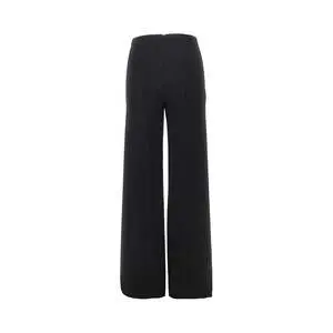 Gucci Stretch Technical Wool Wide Leg Pants - Black
