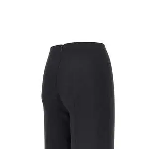 Gucci Stretch Technical Wool Wide Leg Pants - Black