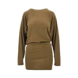 Jacquemus Mistral Jersey Mini Dress With Draped Back Detail