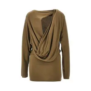 Jacquemus Mistral Jersey Mini Dress With Draped Back Detail